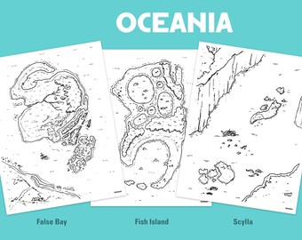 Coloring travel map | Etsy