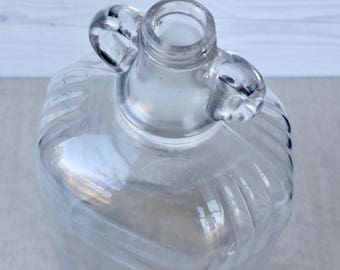 Clear glass jug | Etsy