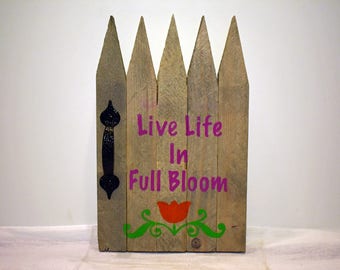 Garden gate signs | Etsy