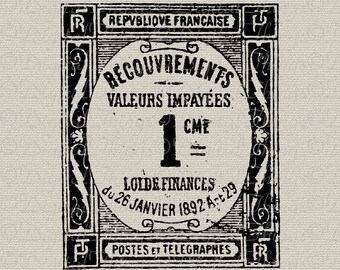 French Stamp French Postmark French Decor Wall Decor Art