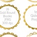 Gold frames clipart Gold circle borders clipart Gold Round