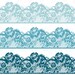 Extra Wide Blue Wedding Lace Clip Art Lace Vectors & Wood
