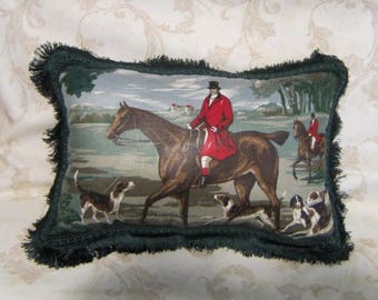 Fox hunt fabric | Etsy