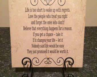 Tiles with sayings | Etsy