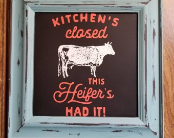Kitchen closed sign | Etsy