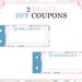 Best Friends Gift Printable Coupons Coupon Book Birthday