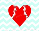 Items similar to Baseball heart design SVG and studio files for Cricut ...