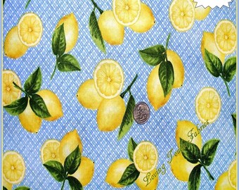 Lemon fabric | Etsy