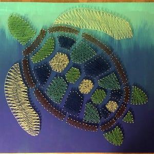 Turtle string art | Etsy