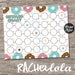 Donut Reward Chart for kids printable instant digital