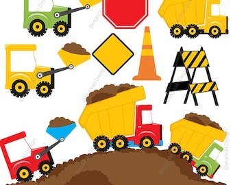 Dump truck clipart | Etsy
