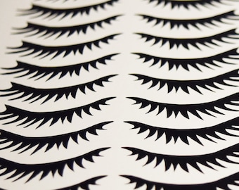 Eyelash stickers | Etsy