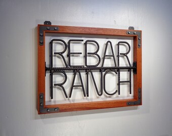 Rebar sign | Etsy
