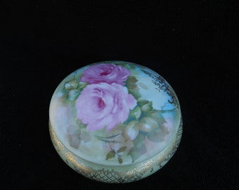 Porcelain powder box | Etsy