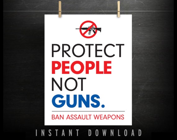 Gun Control Protest Sign DOWNLOADABLE protest anti NRA