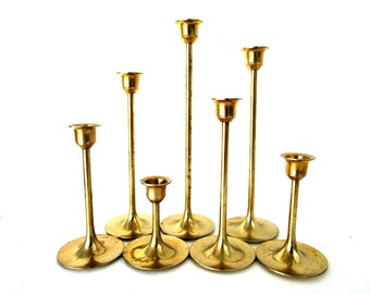 Brass candle holder | Etsy