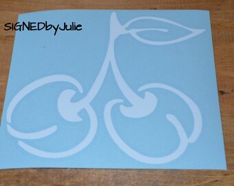 Cherry decal | Etsy