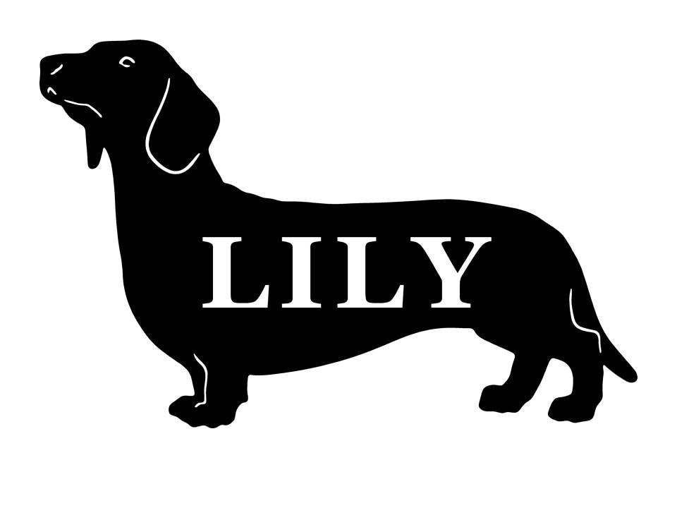 Personalized Dachshund Metal Sign Custom Dachshund sign
