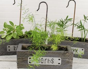 Rustic planter | Etsy