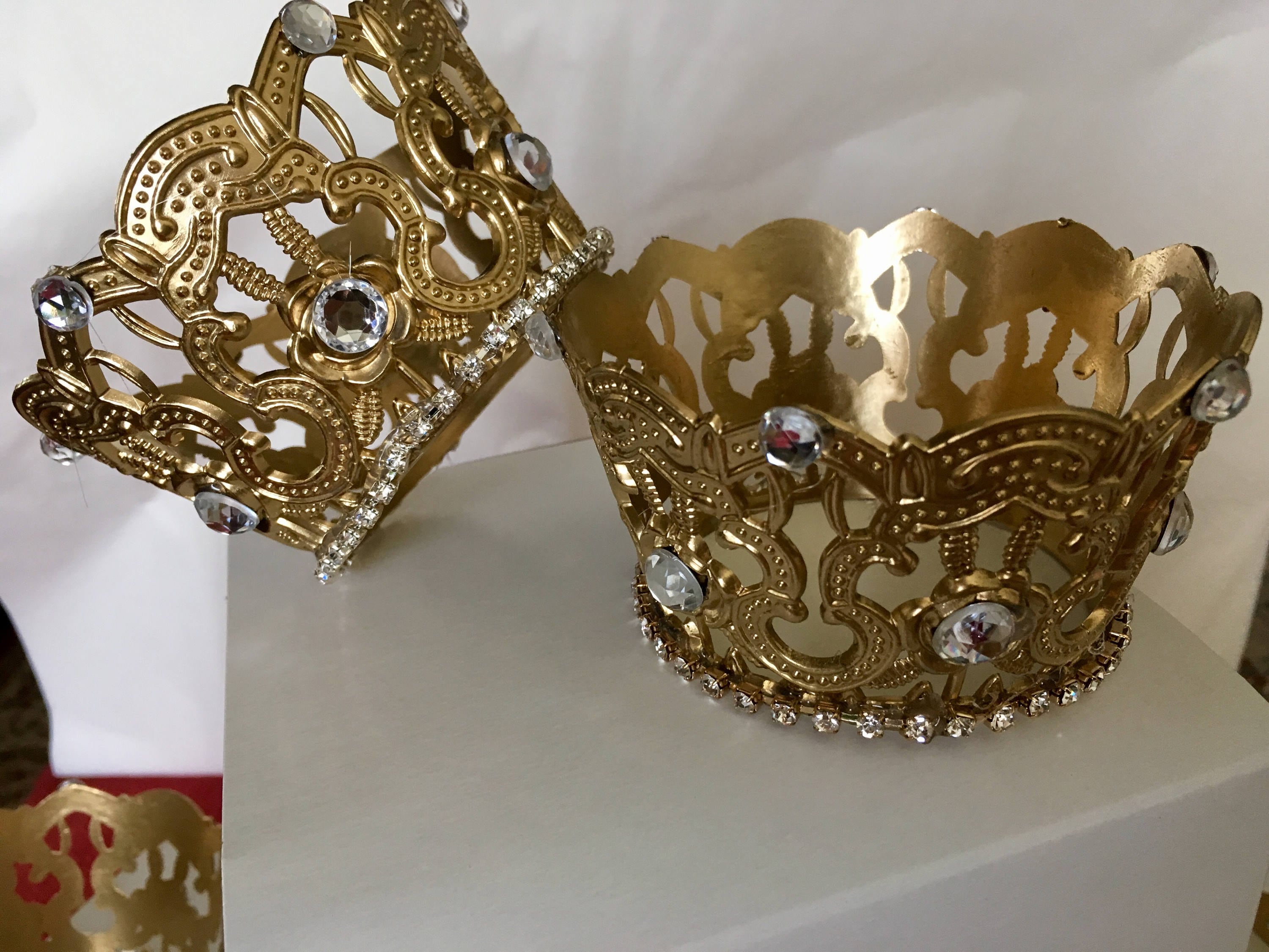 4pc Crowns, crown centerpieces, royal wedding, royal birthday, princess ...