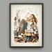 Alice in Wonderland Wall Art Poster Set of 9 Nursery Home