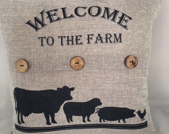 Rustic pillow | Etsy