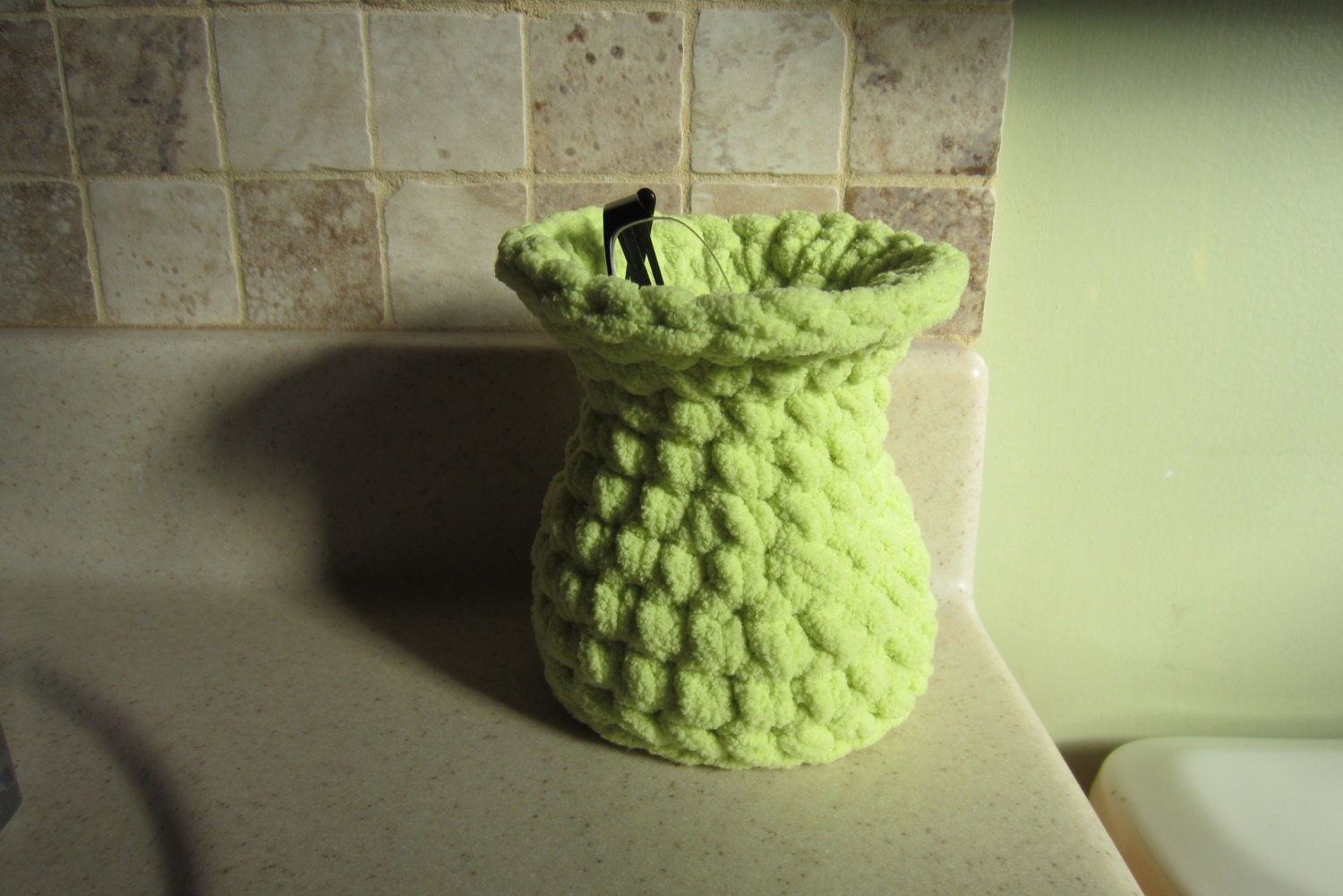 Upright Eyeglass Holder Crocheted Glasses Stand Vertical Eye