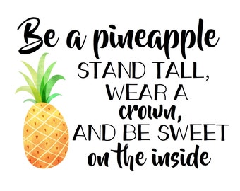 Pineapple sayings | Etsy