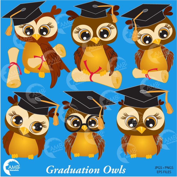 Pink Owl Clip Art Graduation