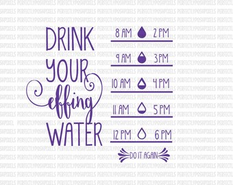 Water bottle svg | Etsy