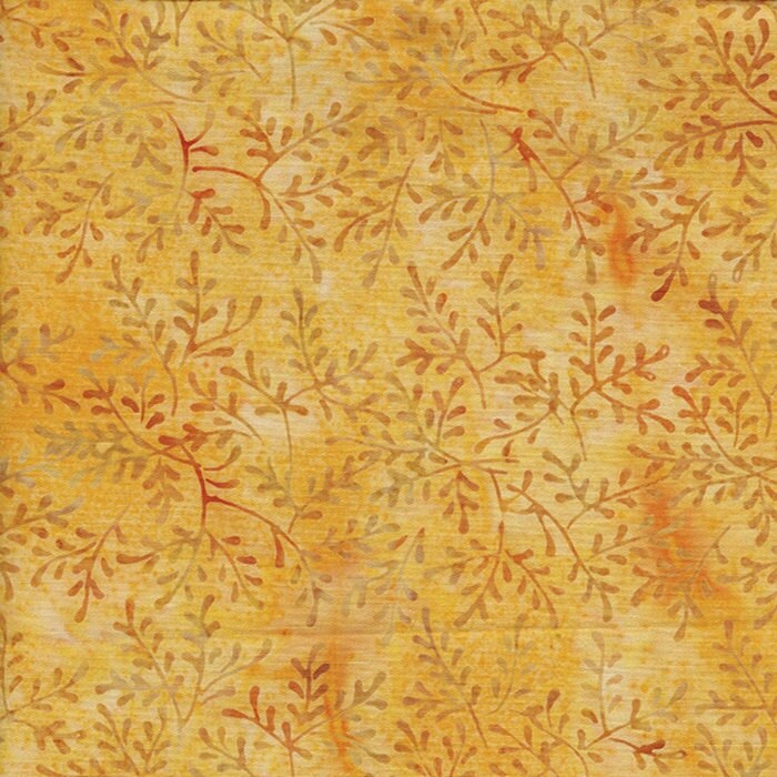 Tuscany Sun Peach Orange Tan Batik Fabric Island Batik