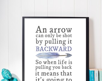 Arrow quote | Etsy