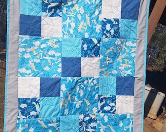 Airplane quilt | Etsy