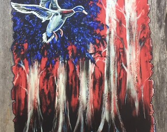 Wood duck decal | Etsy