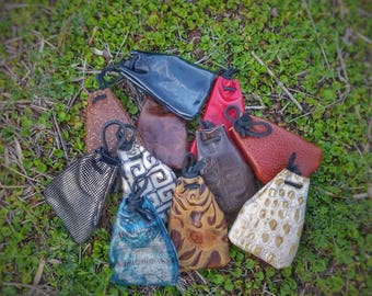 Leather dice bag | Etsy