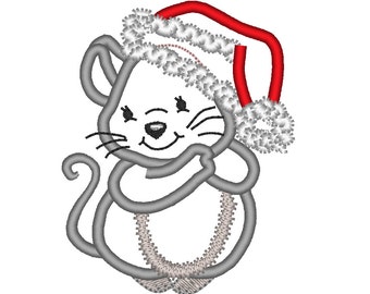 Santa coasters or Christmas tree decoration in the hoop