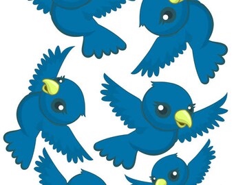 Blue bird decor | Etsy