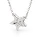 Diamond Star Necklace Small White Gold natural Diamond Star