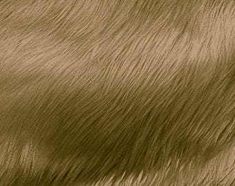 Silver Luxury Shag Faux Fur Fabric