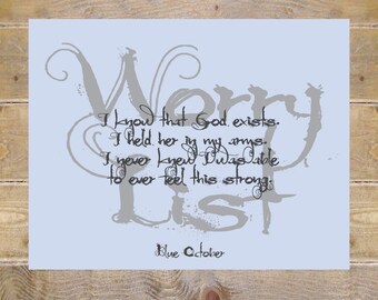 Blue october lyrics | Etsy