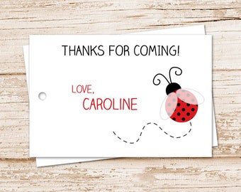 Ladybug gift tag | Etsy
