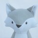 Gray Plush Fox toy