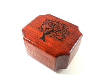 Personalized Tree with Birds Music Box Choose Your Song Hand