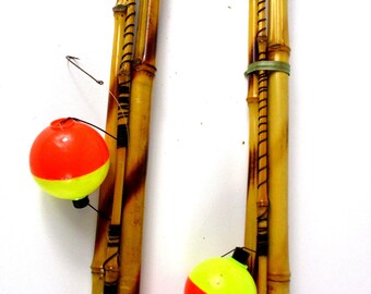 Bamboo fishing pole | Etsy