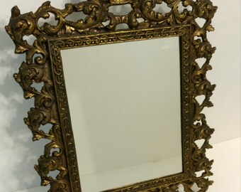 Small brass mirror | Etsy