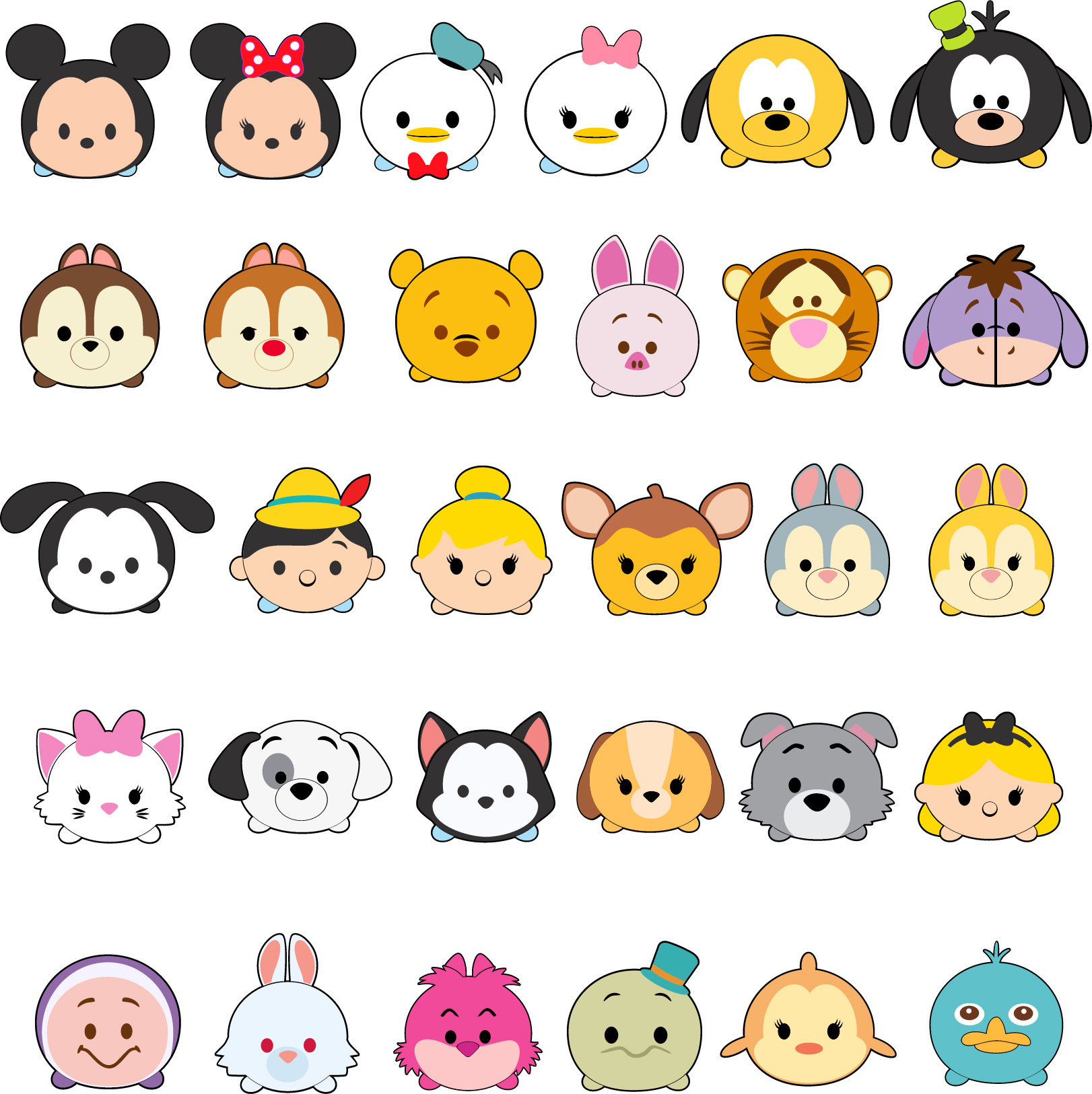 Disney Tsum Tsum.Svg.Dfx.Eps.Pdf.Png.JPG.