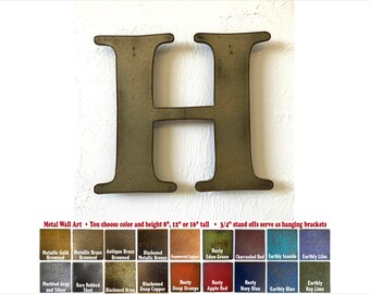 Metal letter h | Etsy