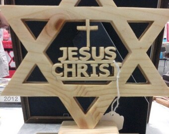 Star of david cross | Etsy