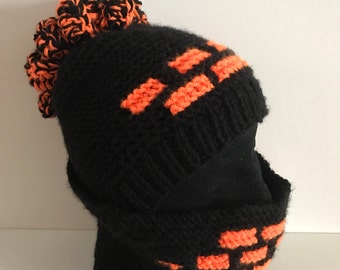 Orange winter hat | Etsy