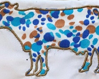 Cow applique pattern | Etsy
